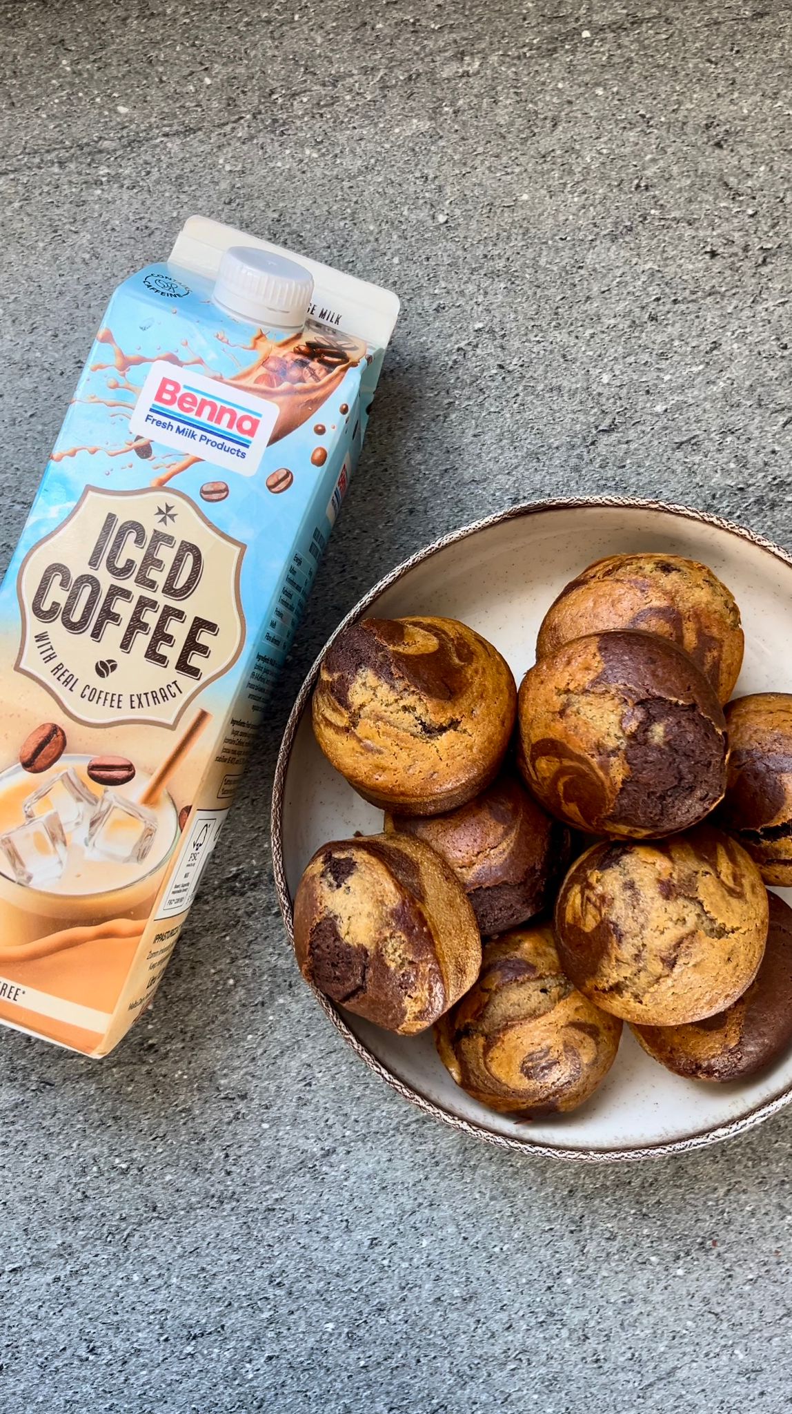 Iced Coffee Marble Muffins - Benna